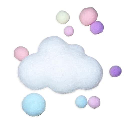 Amazon.com: Cloud Shaped Taba Squishy Toy, Stress Relieving Pom-Poms ...
