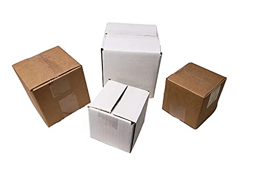Zaar Corrugated Packaging Box 3 ply Brown, 3x3x3.5 inches Small ...