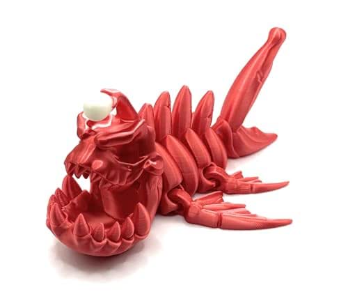 Amazon.com: 3D-Printed Articulated Skeleton Angler Fish - with Glowing ...