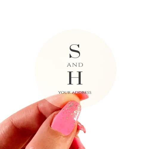Amazon.com: Set of 27 Custom Address Labels | Clear Envelope Stickers ...