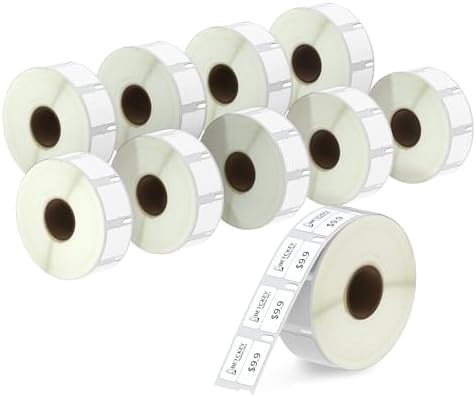 BETCKEY - Compatible DYMO 30333 (1/2" x 1") Extra Small 2-Up Labels ...