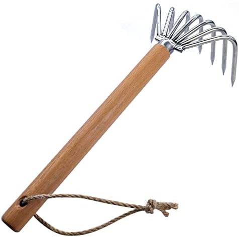 Faithfull Tools FAICOUHRAKE Countryman Hand Drag Rake, Blue, 8.5 x 30.5 ...