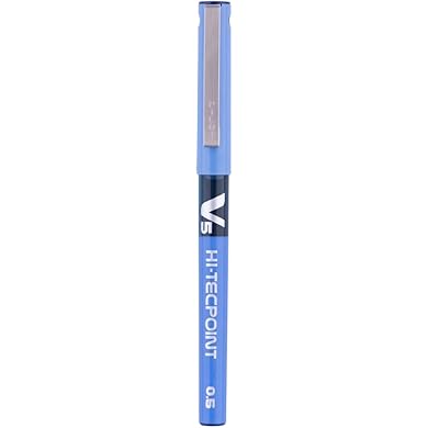 Hauser Tech 5 Liquid ink Blue Pen Pack of - 8 : Amazon.in: Office Products