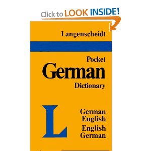 Langenscheidt's Pocket German Dictionary: German-English / English ...