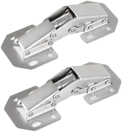 DOBOGA 2-Pack Hidden Hinges for Cabinet Doors Frameless, Concealed ...