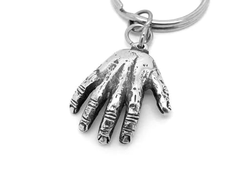 Amazon.com: Human Hand Keychain, Pewter Palm Reading Charm, Palmistry ...