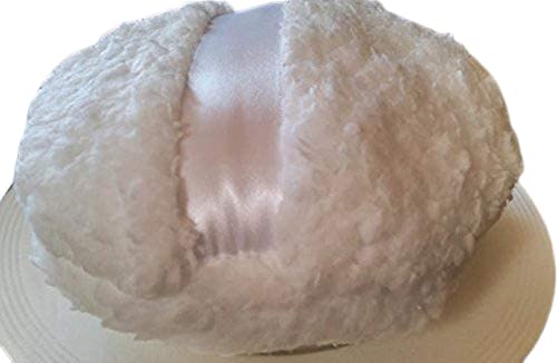 Amazon.com: Monster Sized White Fluffy Fleece Powder Puff for Dusting ...