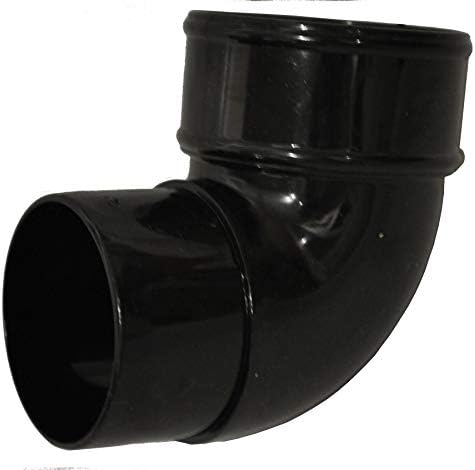 FLOPLAST 68mm Round Gutter Pipe Socket - Black : Amazon.co.uk: DIY & Tools