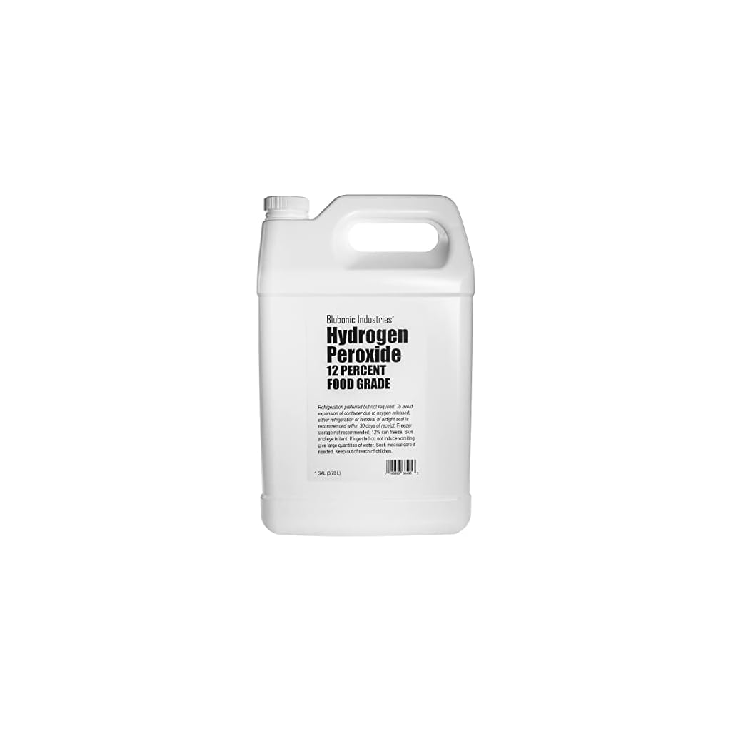 Blubonic 12 Percent Food Grade Hydrogen Peroxide, 128 fl oz, Cleaner ...