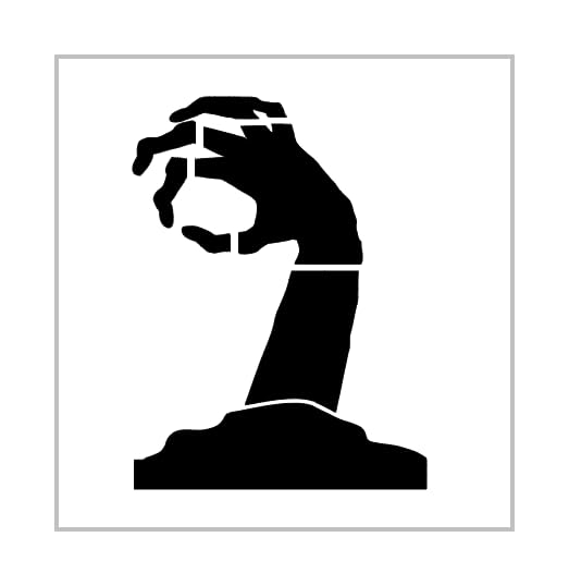 Amazon.com: Zombie Hand Stencil 4 Inch Dead Grave Halloween Design ...
