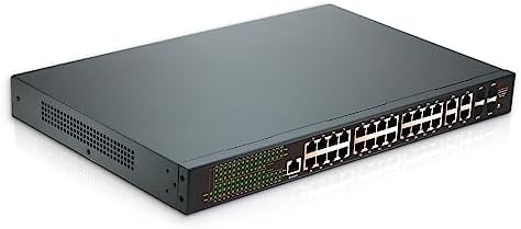 Amazon.com: 24 Port Gigabit PoE Switch Easy Smart Managed ,with 4 ...