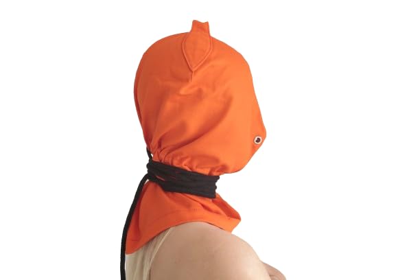 Bondage Hood - Straitjacket Heavy Duty BDSM Blindfold Mask (Orange ...