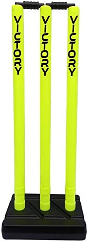 Buy Victory Heavy Cricket Stumps Plastic Wickets Set of 2 with 6 Stumps ...