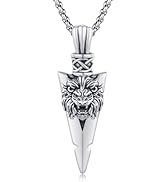 MEDWISE Dagger Necklace Sterling Oxidized Silver Celtic Pendant Sword ...
