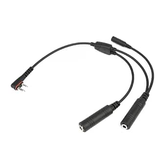 Amazon.com: Wirenest® Aviation Headset Adapter Cable – Aftermarket ...