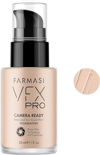 Amazon.com : Farmasi Vfx Pro Camera Ready Foundation 00-PORCELAIN (OLD ...