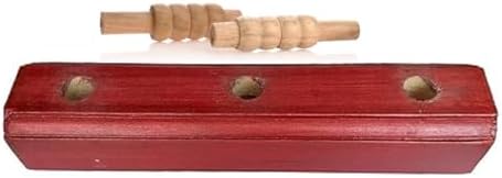 Buy Stumps Stand Wooden Cricket Red Wicket Stand with 2 Bails Online at ...