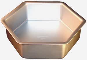 Amazon.com: Fat Daddios Hexagon Cake Pan - 14": Home & Kitchen