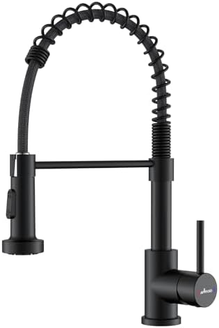 APPASO Kitchen Tap, Black, Kitchen Tap with High-Pressure Spray ...