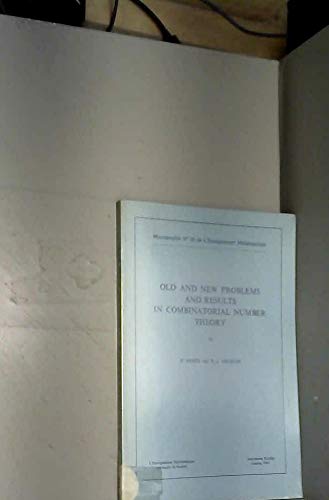 Old and New Problems and Results in Combinatorial Number Theory: R.L ...