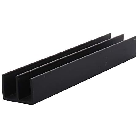 Amazon.com: CRL Black Upper Plastic Track for 1/4" Sliding Panels ...