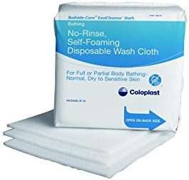 Amazon.com : Coloplast Easicleanse Skin Cloth Box of 30 : Rinse Free ...