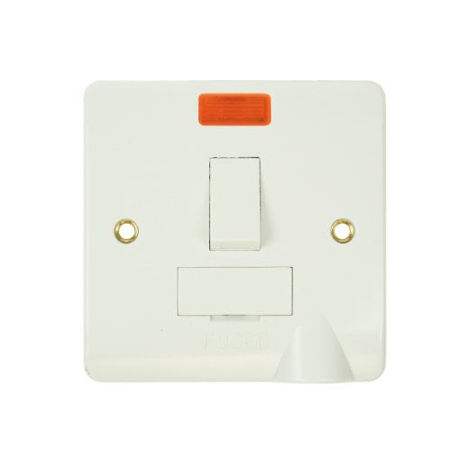 Click Mode White 2-Way Push Button Switch with Flex Outlet and Neon ...