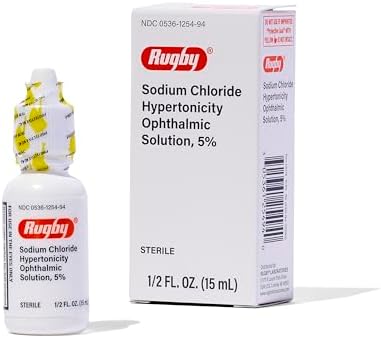 Amazon.com: Rugby Sodium Chloride Hypertonicity Oftalmic Eye Solution 5 ...