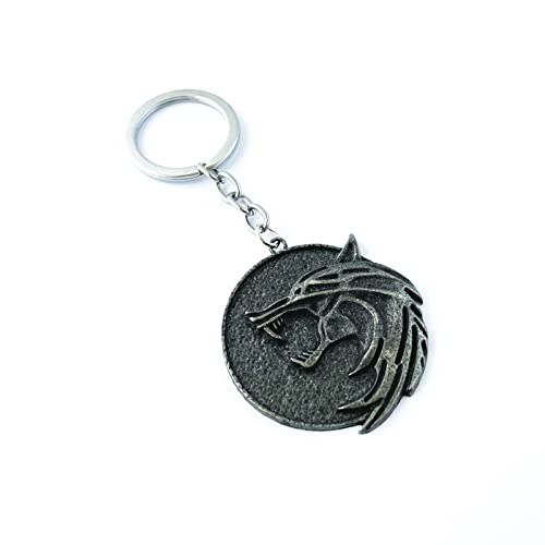 Witcher Keychains Anime Cartoon Metal Horror Keychains Gifts for woman ...