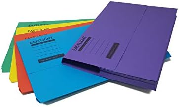 Eastlight Document Wallet (Pack 10) Assorted Colours 100% Recycled ...