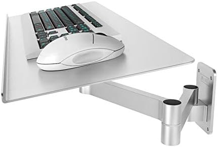 Adjustable Wall Mount Keyboard Arm - 360° Rotating Tray for Keyboard ...