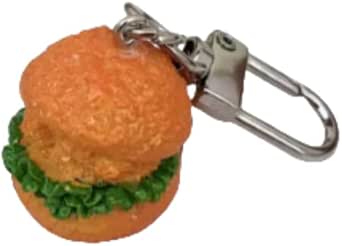 Amazon.com: XAM Realistic Food Charm Keychain - Cute Hamburger, Taco ...