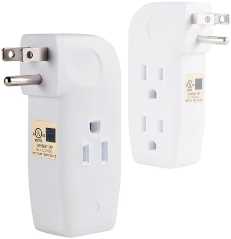 Amazon.com: 3 Way Outlet Vertical Wall Tap Splitter Adapter with 3 ...