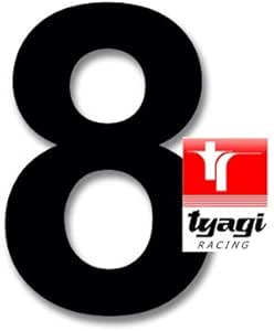 Racing Car Number 8 Sticker : Amazon.co.uk: Automotive