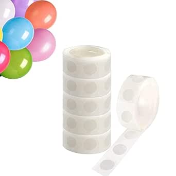 600 Pcs (6 Roll) Glue Dots, Sticky Dots, Glue Dots for Balloons ...