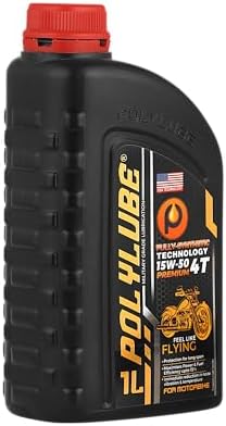 Polylube Military Grade Engine Oil 15W50 for Bikes (1L Pack) : Amazon ...