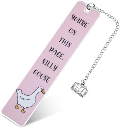 Cute Bookmarks, Silly Goose Book Marks Metal Book Mark Funny Reading ...
