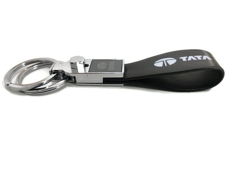 ALTRONA Stainless Steel TATA Keychain Pure Leather Car Keychain for All ...