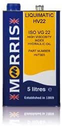 Morris Liquimatic HV 22 Hydraulic Oil - 5 litres : Amazon.co.uk: Automotive