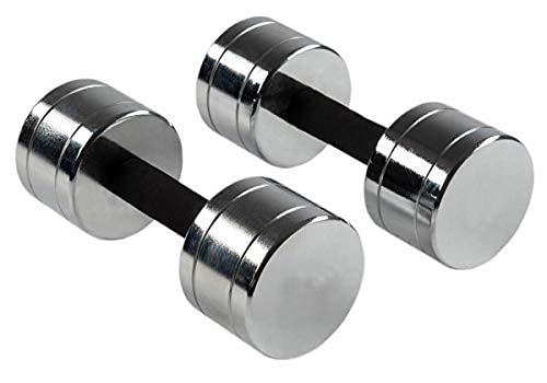 Buy RKP Steel Dumbell Set of 2 Chrome Dumbbell, Pair of 2 Heavy ...