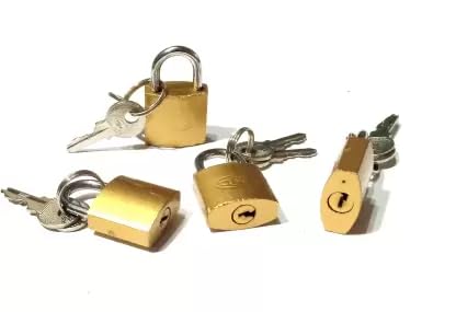 ZMS Material Pad Locks Suitcase, Luggage and for Many Use(Pack of 4 ...