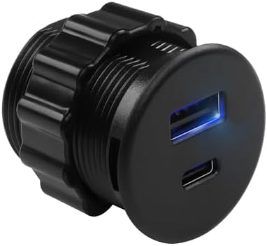 XMSJSIY USB 3.0 Type-C Panel Threaded Fixed Mount Coupler Adapter USB A ...