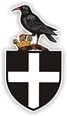 Sea View Stickers Cornish Cornwall Chough Flag Car Campervan Sticker ...