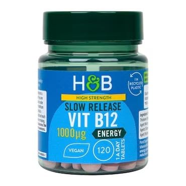 Holland & Barrett High Strength Slow Release Vitamin B12 1000ug - 120 ...