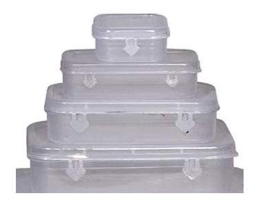 Buy Plastic Keeper Box, Standard (White)- Set of 4 Piece Online at Low ...