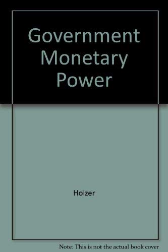 Government's Money Monopoly: Henry Mark Holzer: 9780916728526: Amazon ...