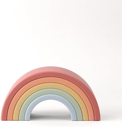 Amazon.com: Itzy Ritzy Rainbow Stacker Toy - includes 5 Arches for ...
