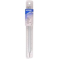 Amazon.com: Westcott Finger Grip Ruler, Smoke Plastic, Inches and ...