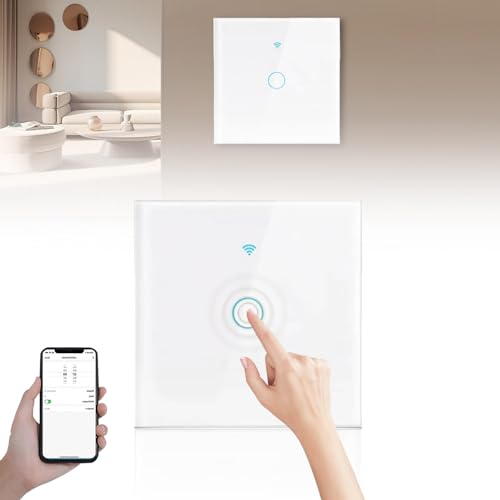 Smart Light Switches, Wifi Smart Touch Switch, Zero Fire Single Fire ...
