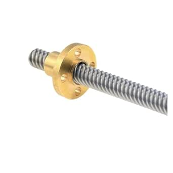 Ball screw nuts metal 2PCS T8 Lead Screw Thread 8mm With Brass Nut 2mm ...